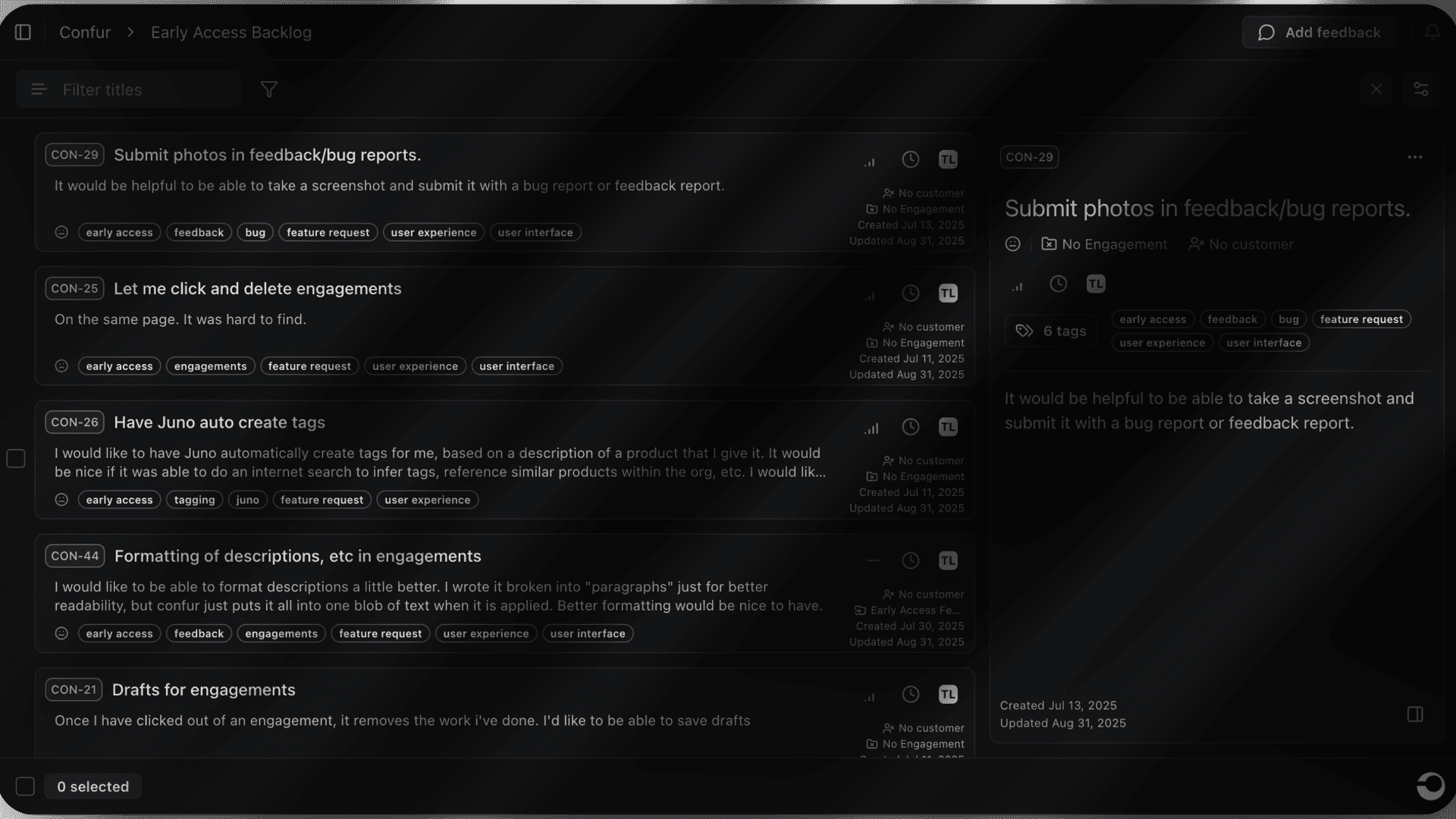 Confur - The simple, intelligent customer feedback platform